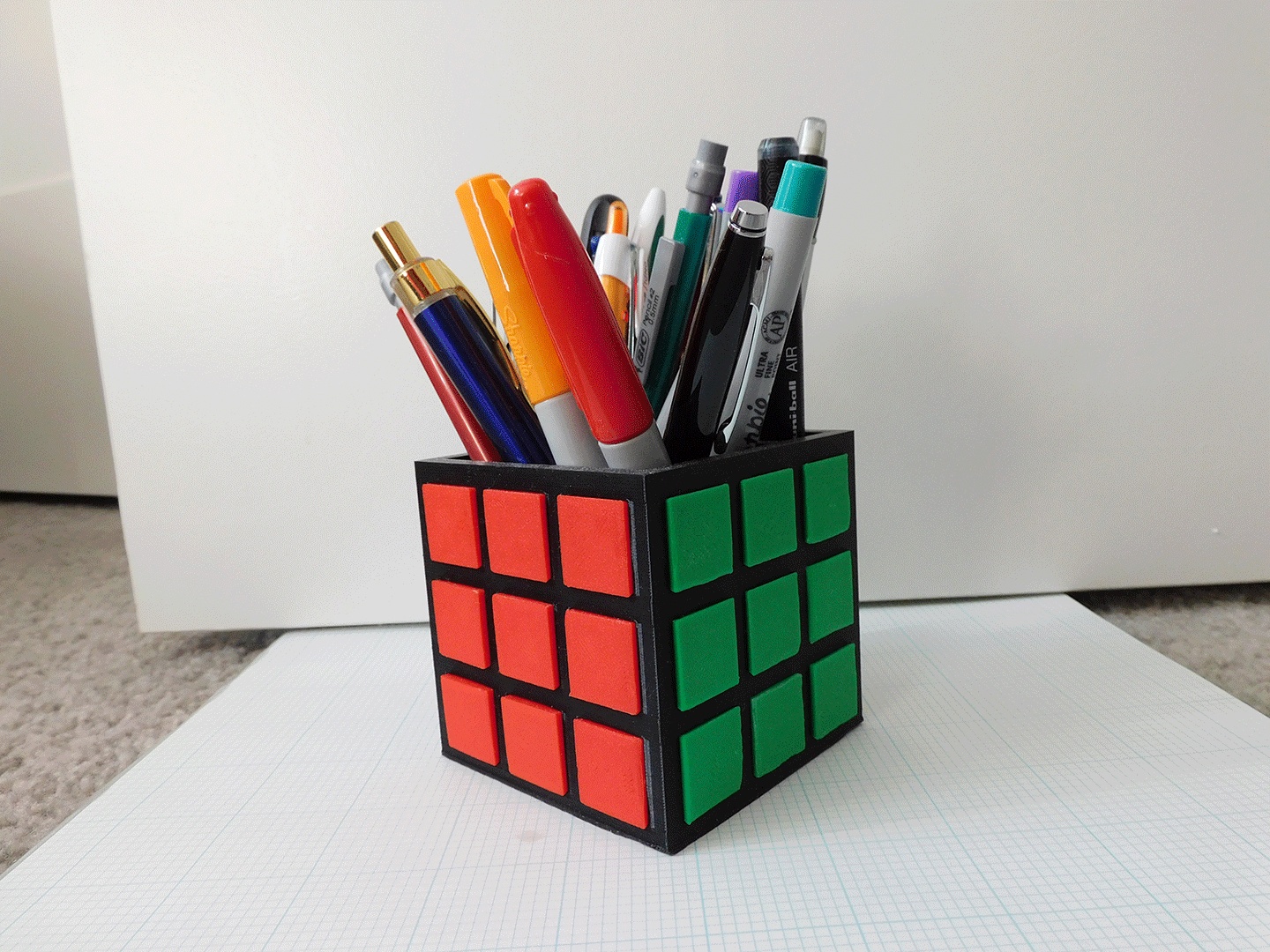 Rubix Cube Pencil Holder – Zachary D. Santoro